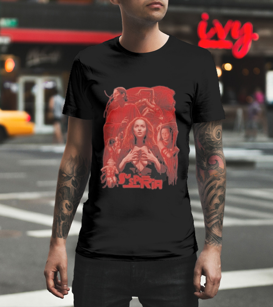 Suspiria 2018 Horror Movie Red Aesthetic Cast Collage T-Shirt