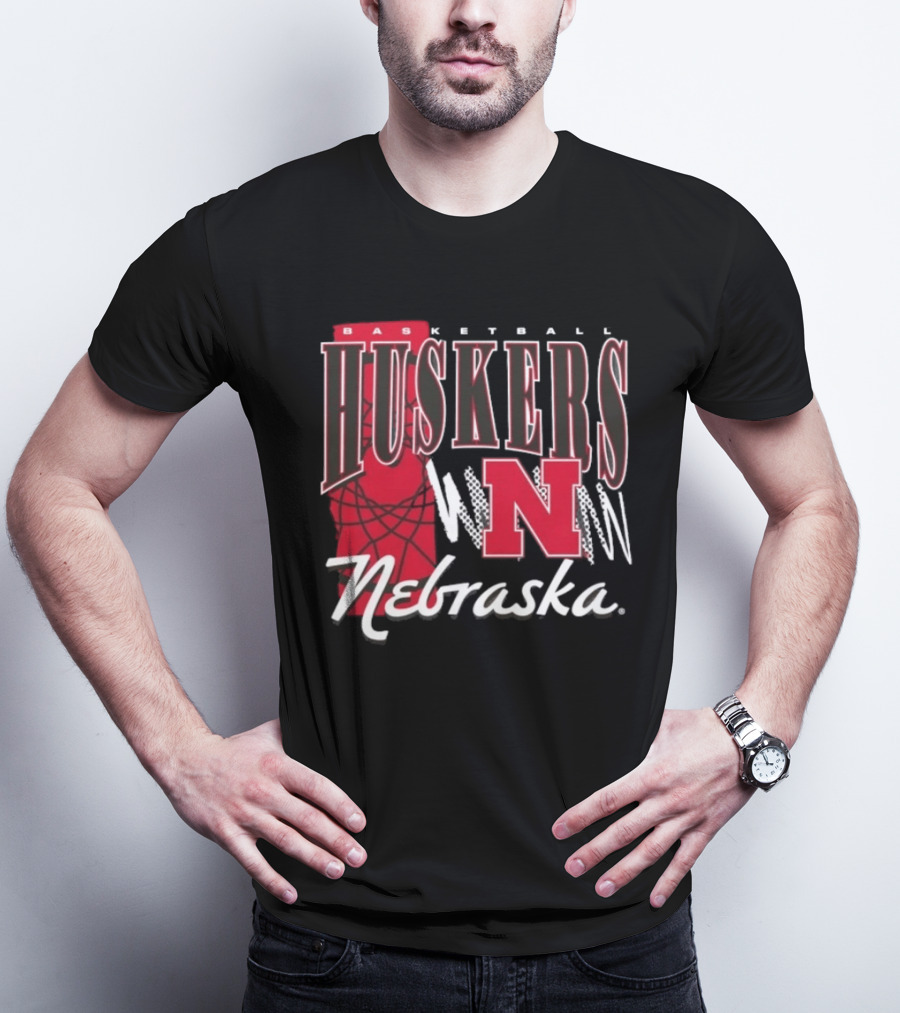 Basketball Huskers N Nebraska T-Shirt