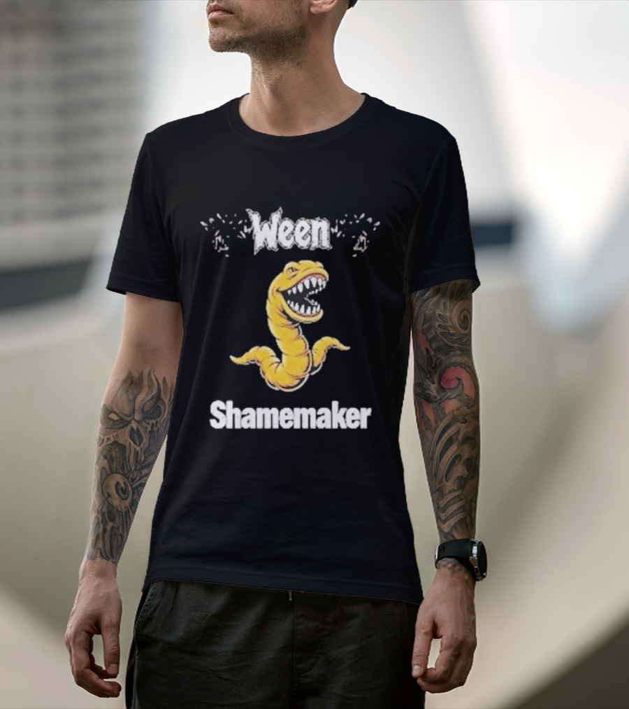 Ween Shamemaker Yellow Snake Teeth T-Shirt