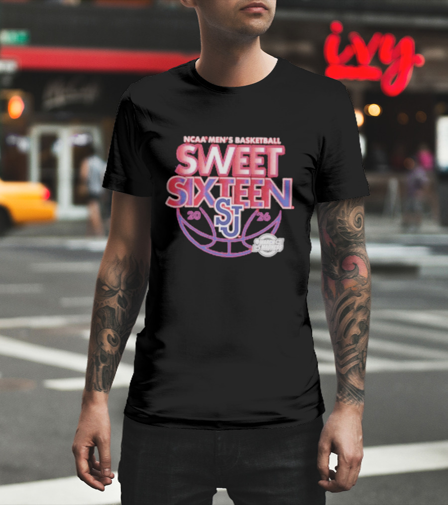 NCAA Men's Basketball Sweet Sixteen 2026 St. John's Red Storm T-Shirt