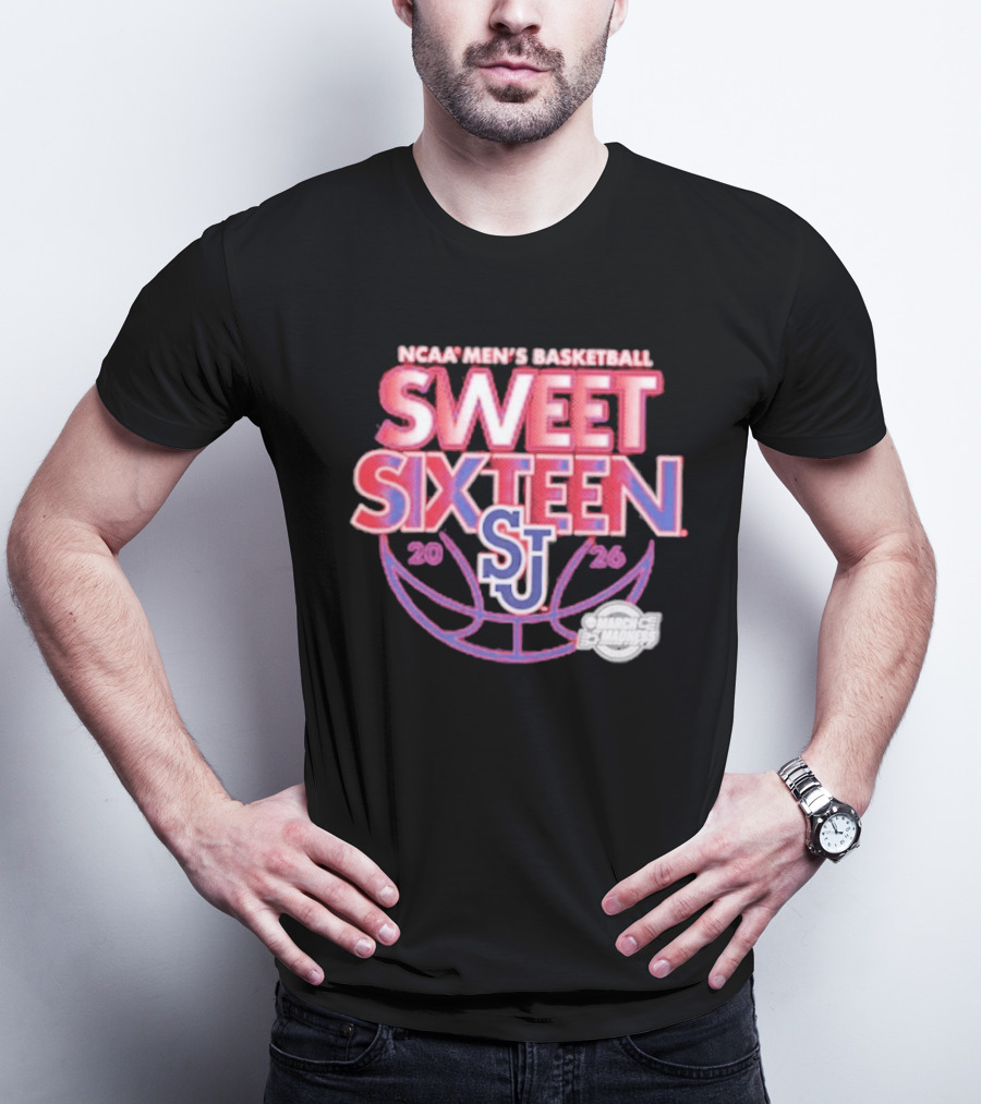 NCAA Men's Basketball Sweet Sixteen 2026 St. John's Red Storm T-Shirt