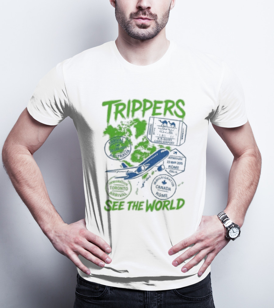 Trippers Travel Explore Adventure See The World T-Shirt