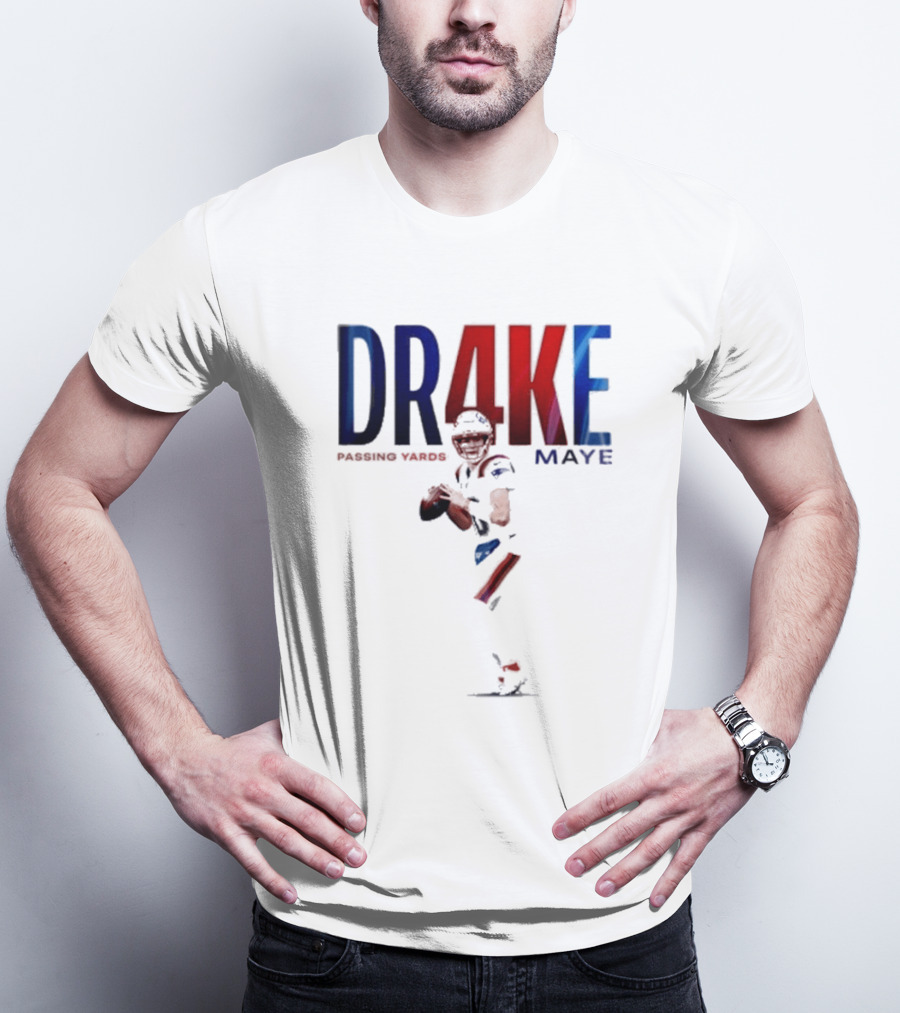 DRAKE MAYE 4K Passing Yards Football Quarterback T-Shirt