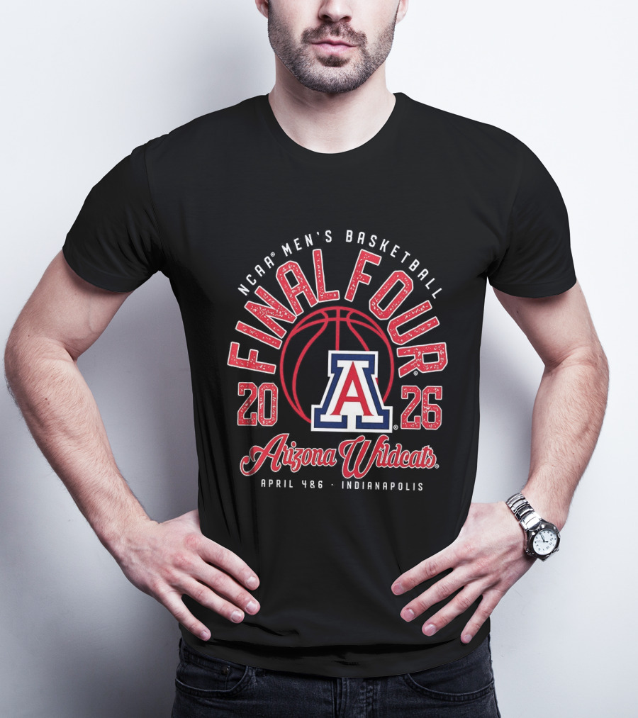2026 NCAA Men's Basketball Final Four Arizona Wildcats Tournament T-Shirt