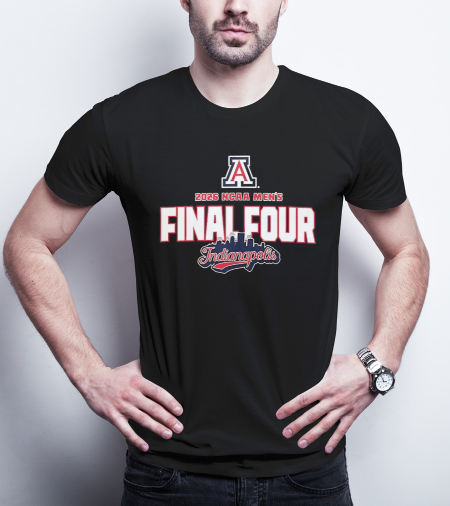 Arizona Wildcats 2026 NCAA Men's Basketball Final Four Indianapolis T-Shirt