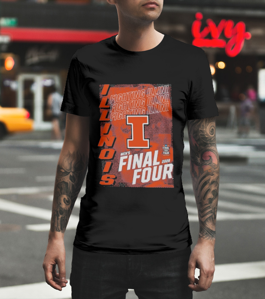 Illinois Fighting Illini Men's Final Four 2026 Basketball T-Shirt