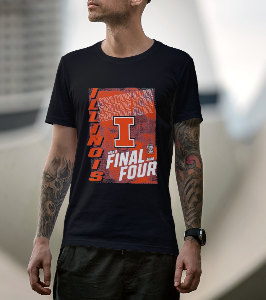 Illinois Fighting Illini Men's Final Four 2026 Basketball T-Shirt