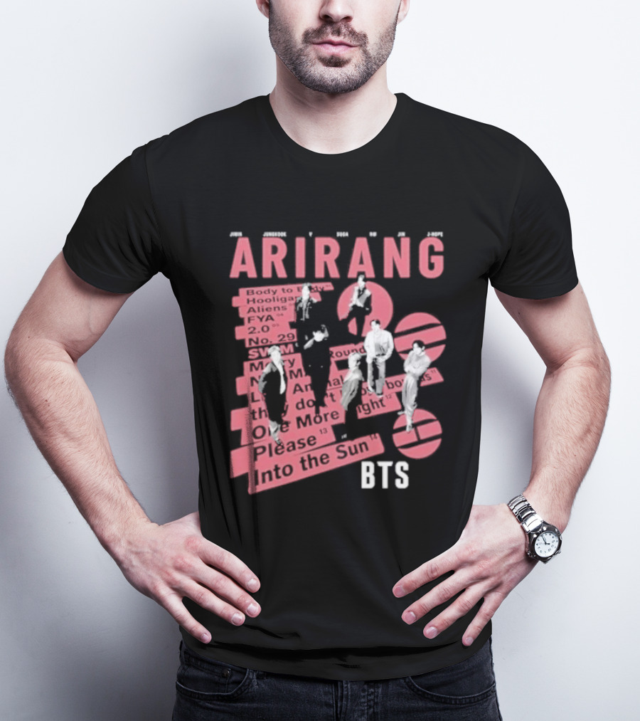 BTS Arirang World Tour 2026 Concert Please Into The Sun T-Shirt