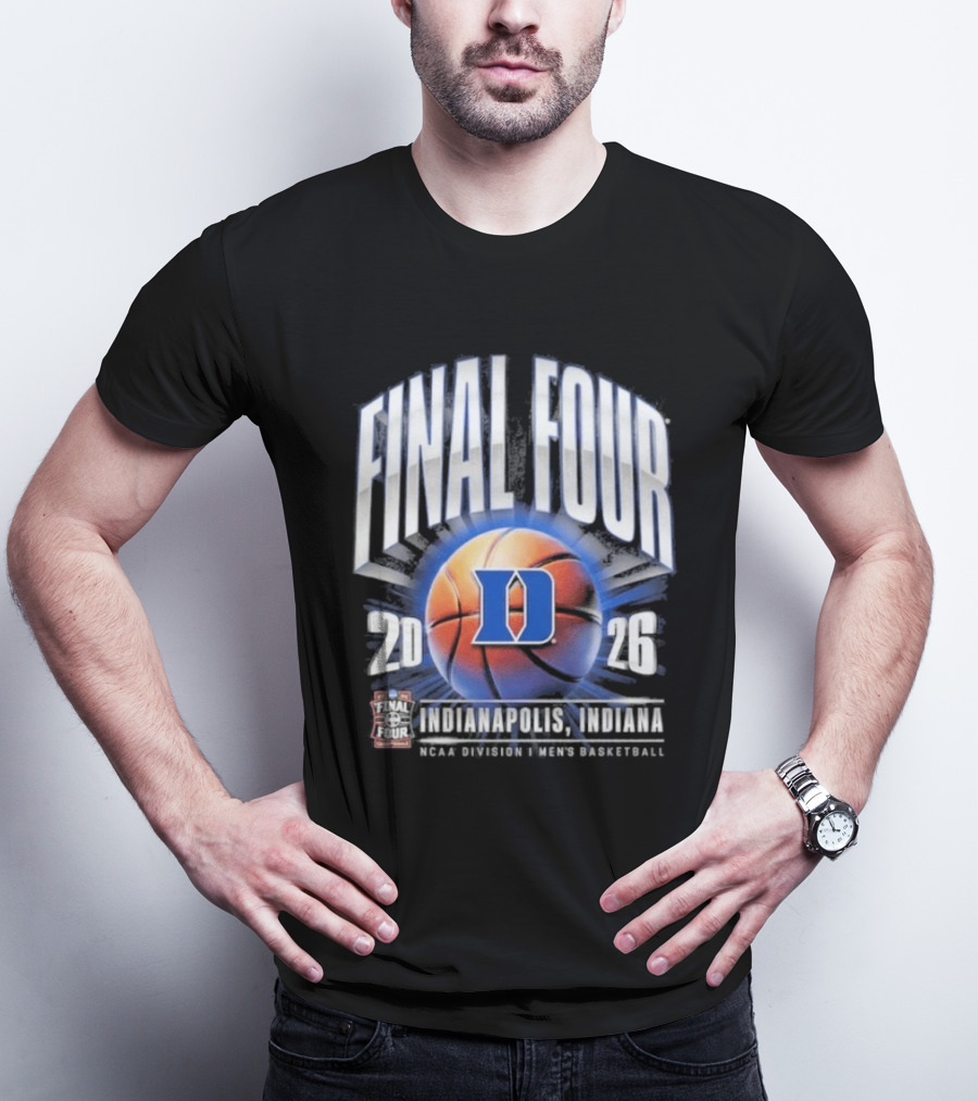 Duke Blue Devils 2026 Final Four NCAA Men's Basketball Tournament March Madness Indy T-Shirt