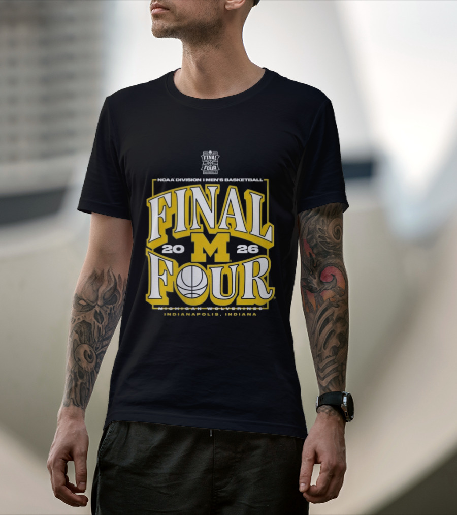 Indiana NCAA Men's Basketball Michigan Wolverines Final Four 2026 March Madness T-Shirt
