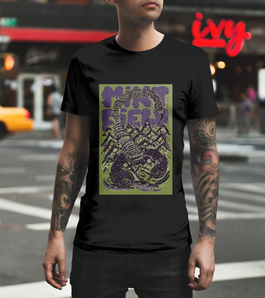 Mint Field Cleveland Beachland Ballroom Tavern Apr 06 2026 Scorpion And Mountains T-Shirt