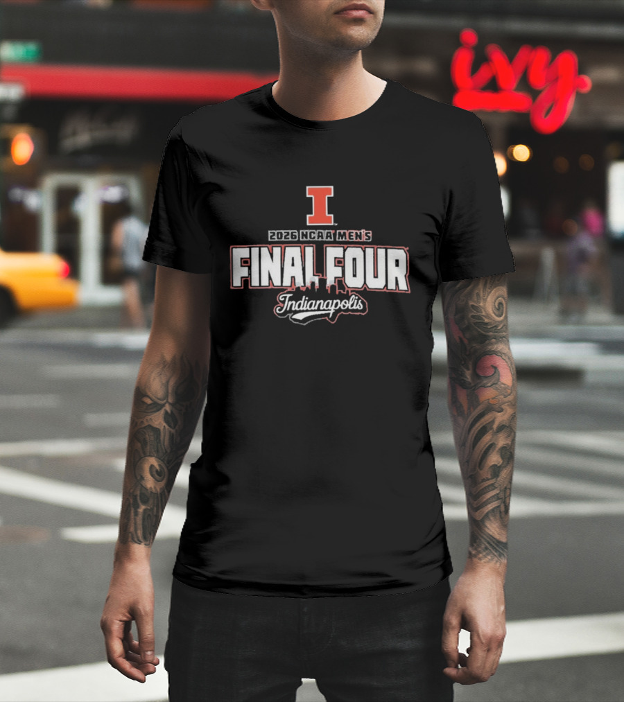 Illinois Fighting Illini 2026 NCAA Men's Final Four Indianapolis T-Shirt