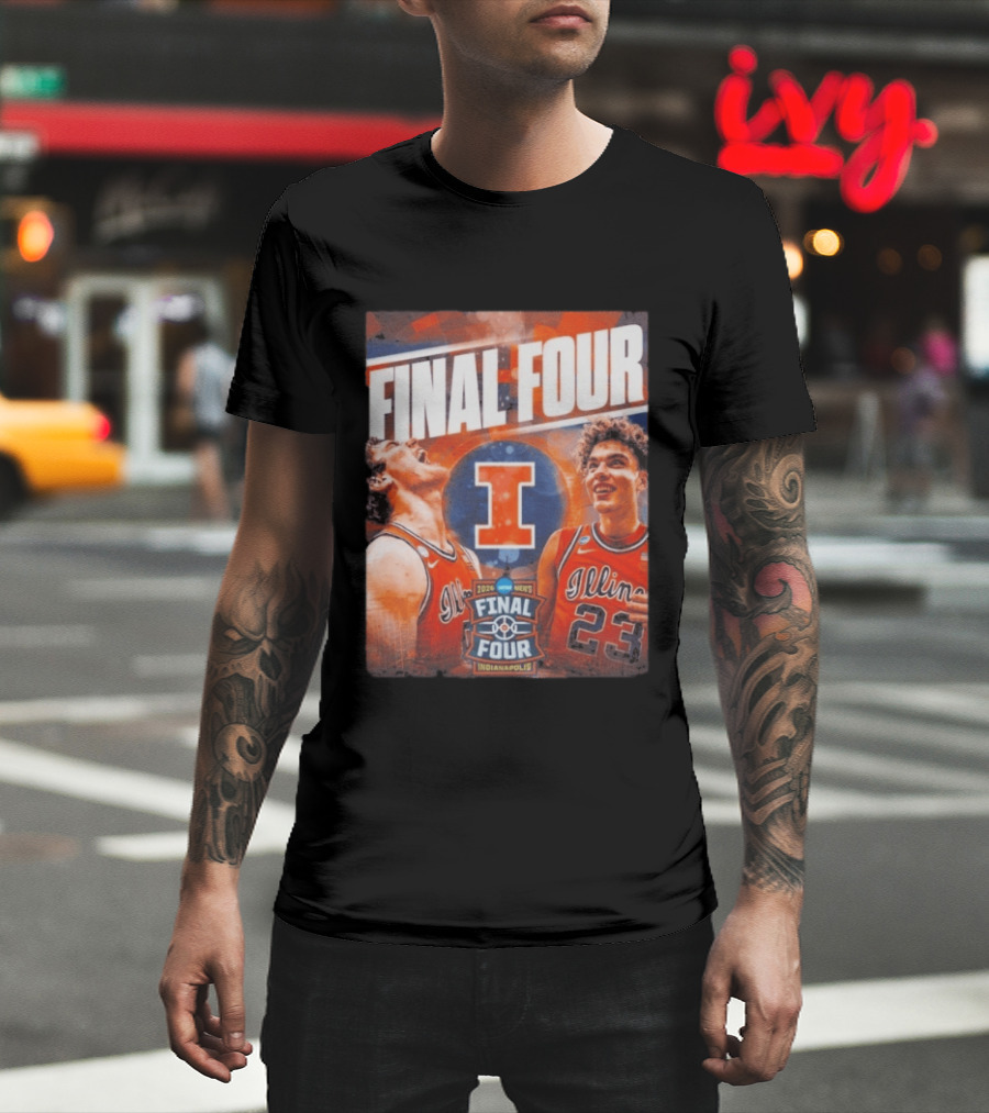 Final Four 2026 Illinois Fighting Illini Indianapolis NCAA Mens Basketball T-Shirt