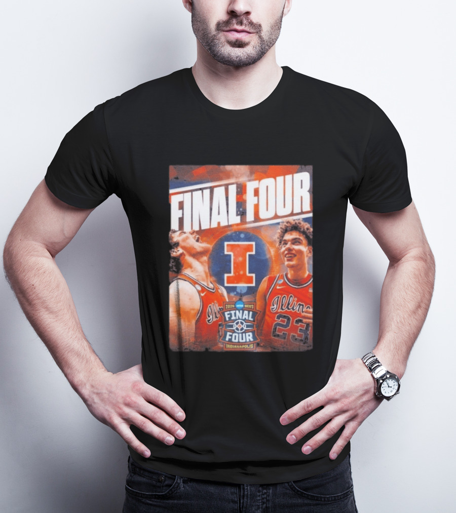 Final Four 2026 Illinois Fighting Illini Indianapolis NCAA Mens Basketball T-Shirt