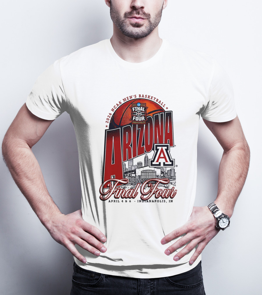 2026 NCAA Men's Basketball Final Four Arizona Wildcats April 4 Indianapolis T-Shirt