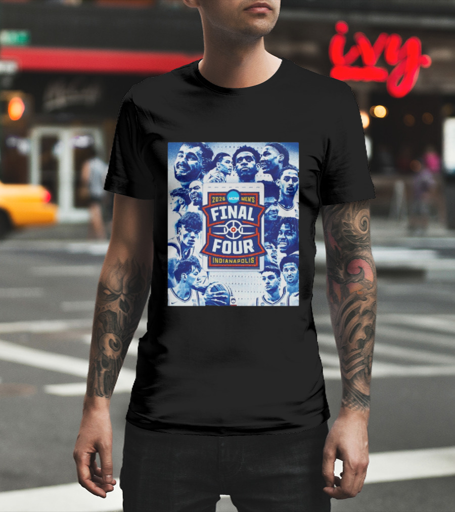 2026 NCAA Men's Final Four Indianapolis Basketball UConn Huskies Players T-Shirt