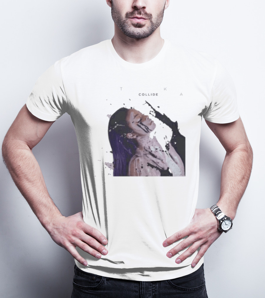 Justine Skye Collide Tyga Portrait With Artistic T-Shirt