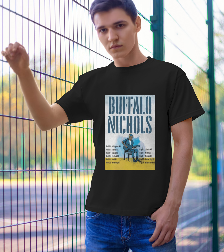 Buffalo Nichols 2026 Summer Tour Bellingham WA To Beaver Creek CO T-Shirt