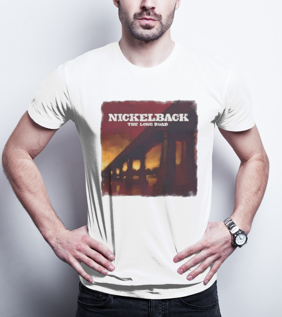 Nickelback The Long Road 2023 Album Art Bridge T-Shirt