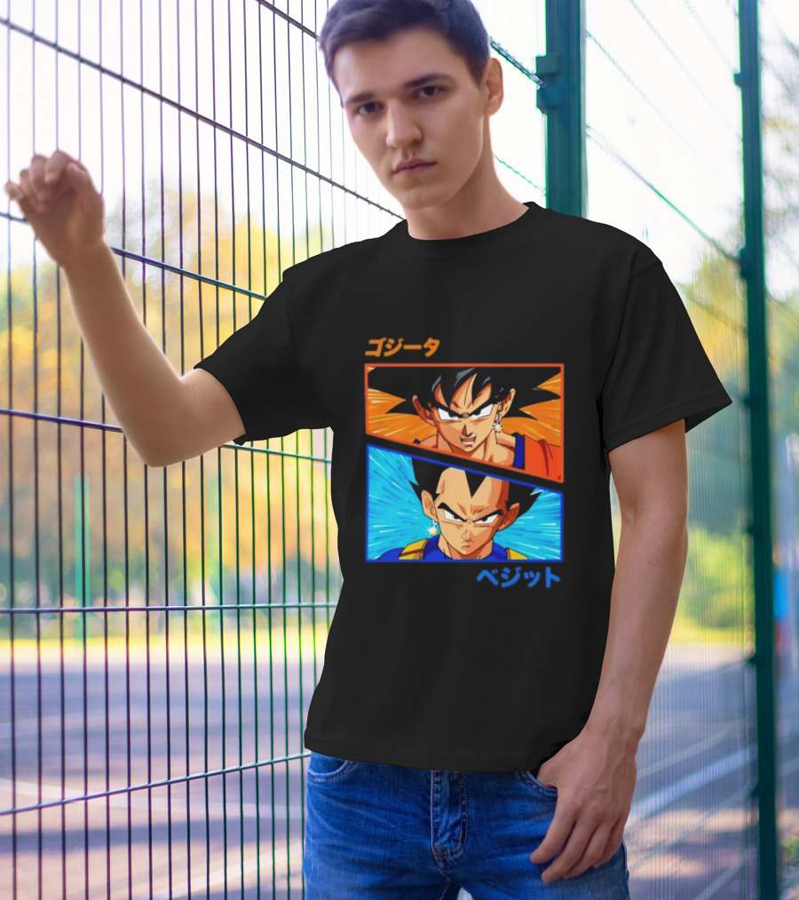 Gogeta Vegito Fusion Transformation Dragon Ball Z Super Saiyan Anime T-Shirt