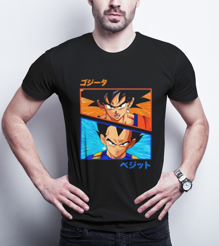 Gogeta Vegito Fusion Transformation Dragon Ball Z Super Saiyan Anime T-Shirt