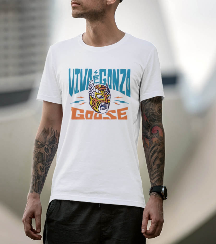 Viva El Gonzo Goose Lucha Libre Mask Artistry T-Shirt