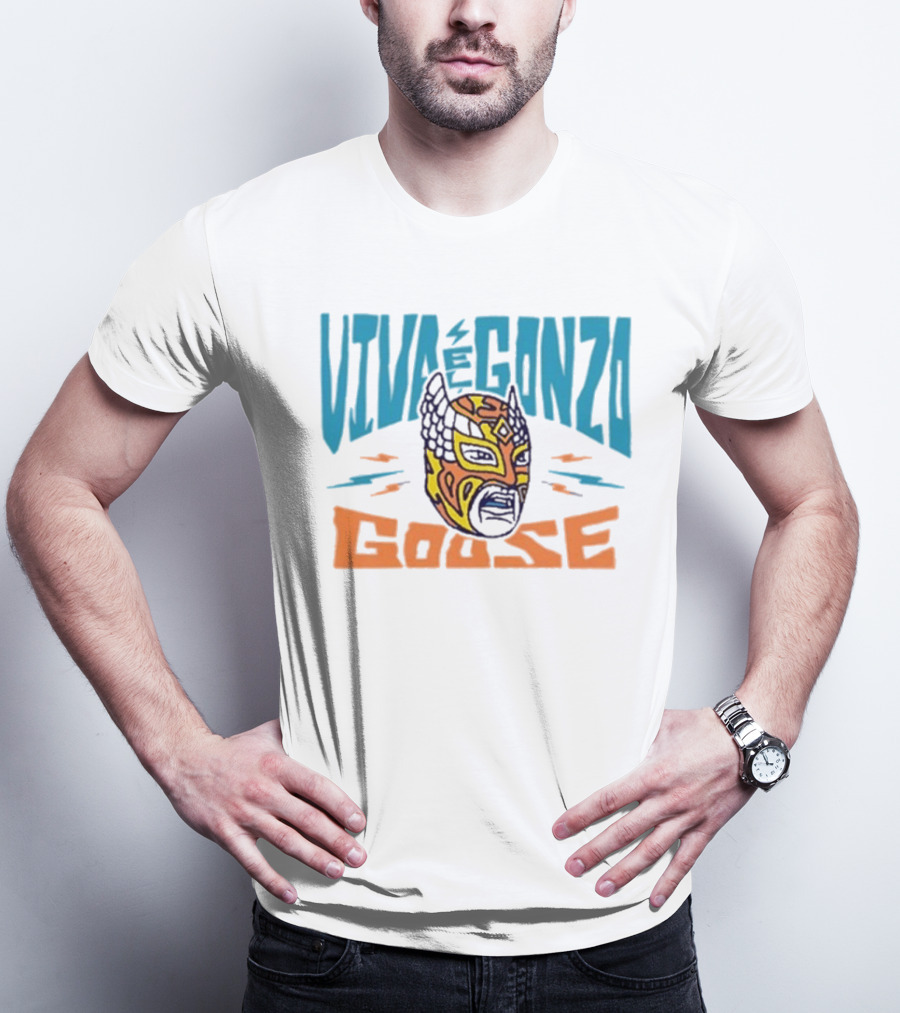 Viva El Gonzo Goose Lucha Libre Mask Artistry T-Shirt