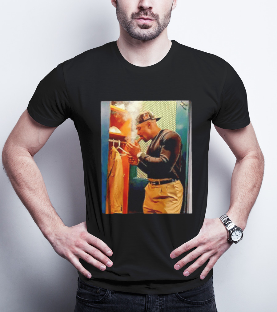 Jalen Hurts Celebrating Smoking Cigar Locker Room Moment T-Shirt