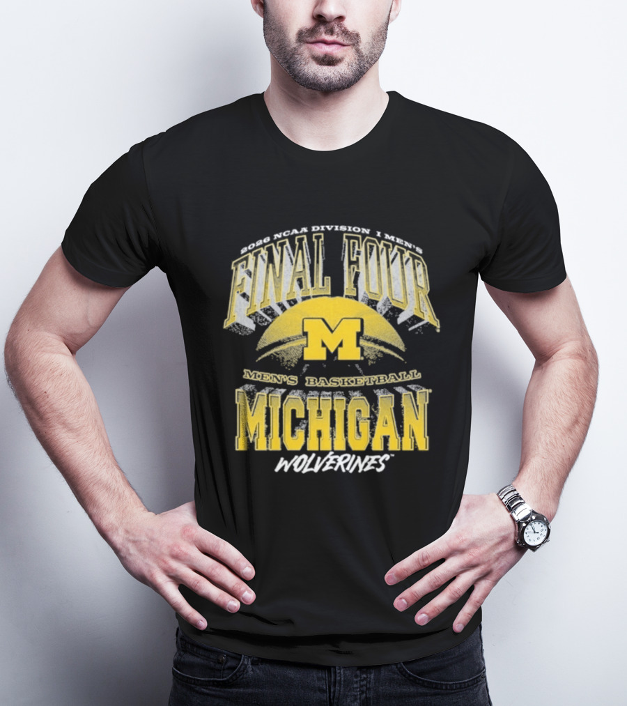Michigan Wolverines Men's Basketball 2026 NCAA Final Four T-Shirt