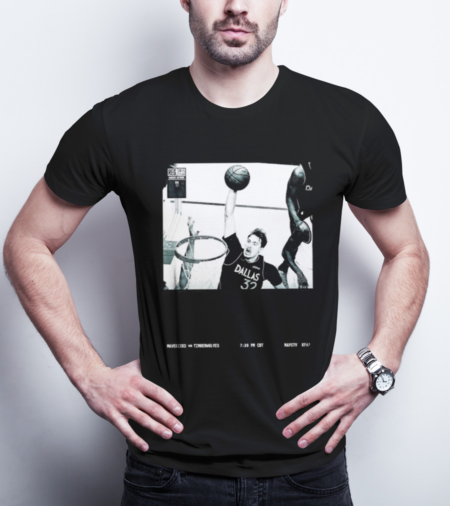 Cooper Flagg Dallas Mavericks No Howl Just Work Hoops Dunk T-Shirt