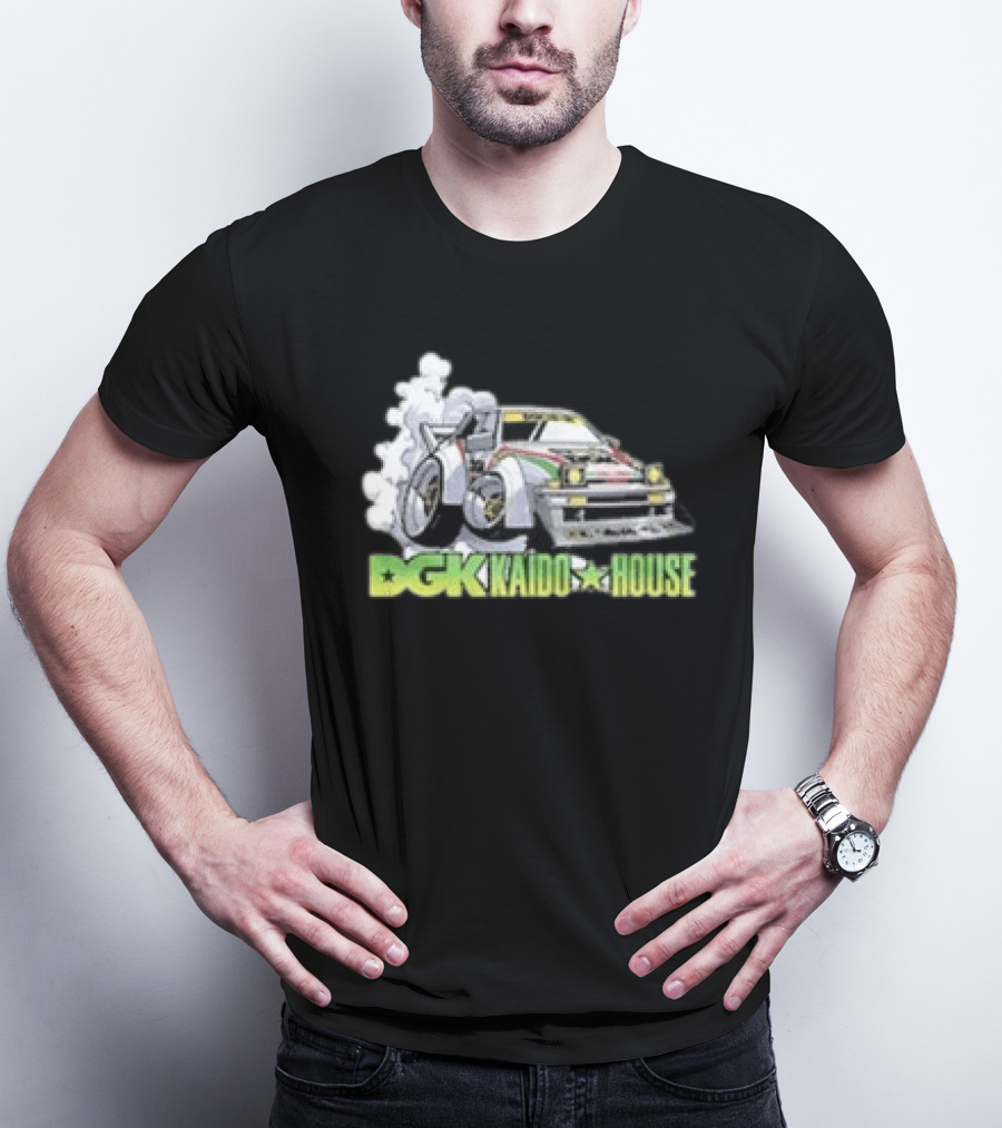 DGK Kaido House Street Spec Wide Open Racing Car Drift T-Shirt