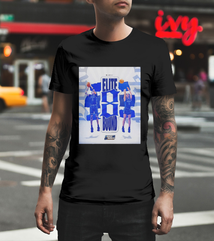 March Madness Duke Blue Devils 2026 Elite Eight Player NCAA Bound T-Shirt