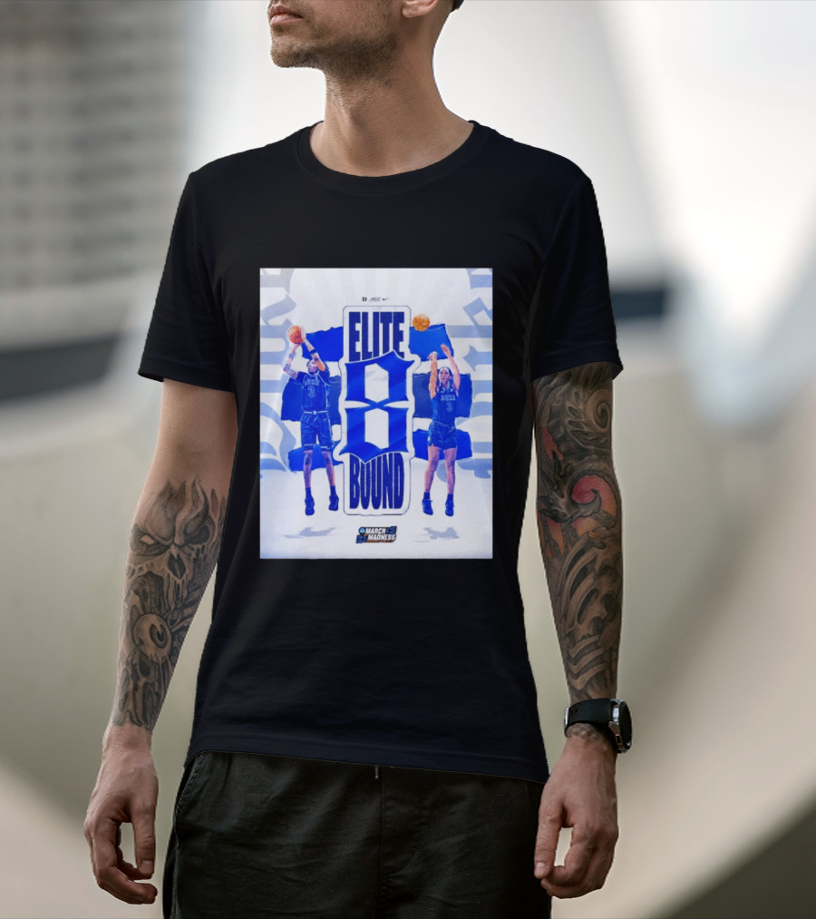 March Madness Duke Blue Devils 2026 Elite Eight Player NCAA Bound T-Shirt