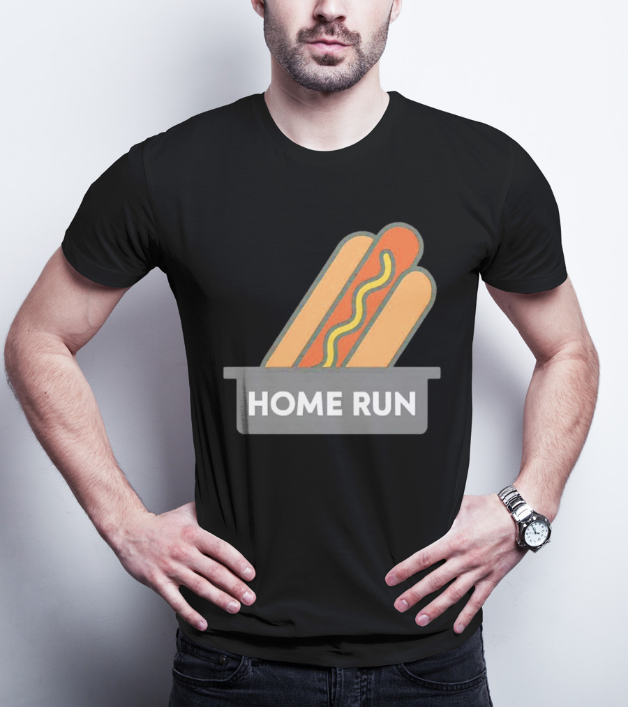 Home Run Hot Dog New York Mets Baseball Fan T-Shirt
