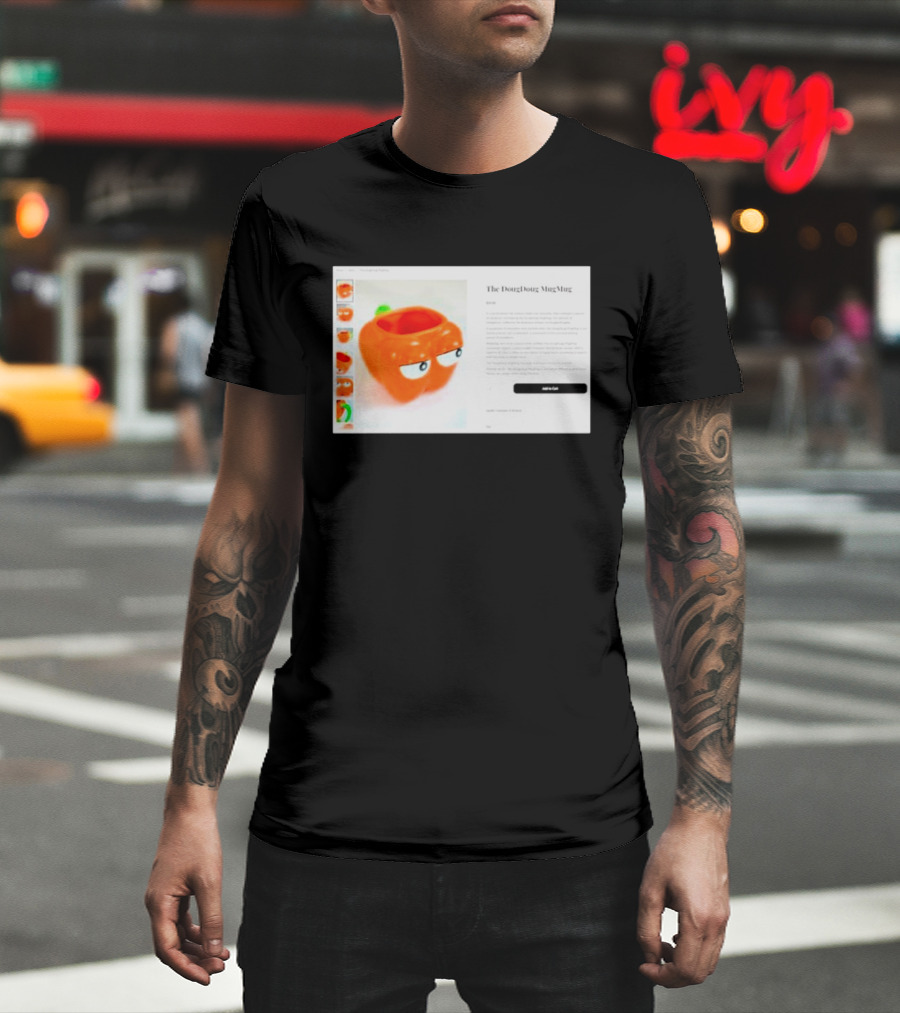 I Hate The Dougdoug Mugmug Orange Pumpkin Face T-Shirt