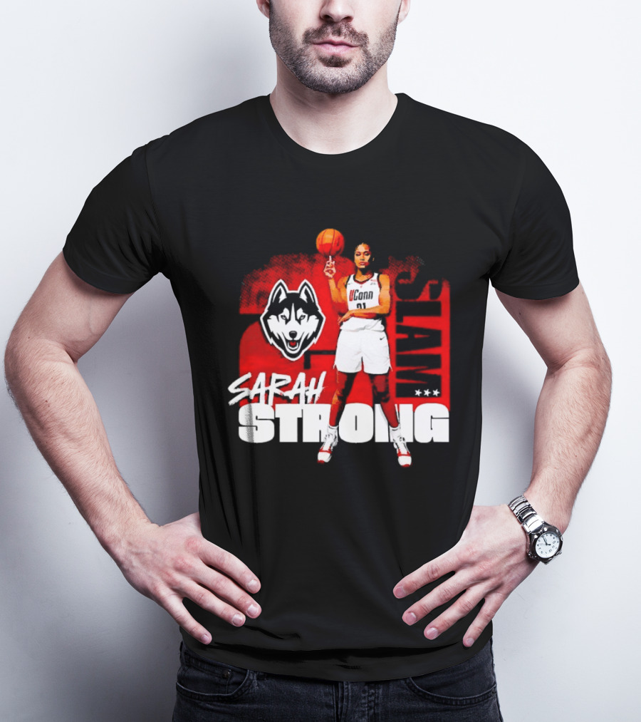 UConn Huskies SLAM Sarah Strong No 21 Women's Basketball T-Shirt