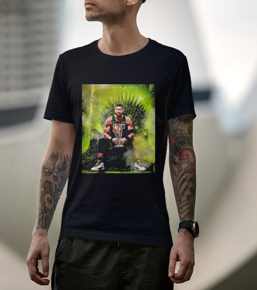 Jayson Tatum Boston Celtics The Green Mamba Iron Throne NBA Player T-Shirt