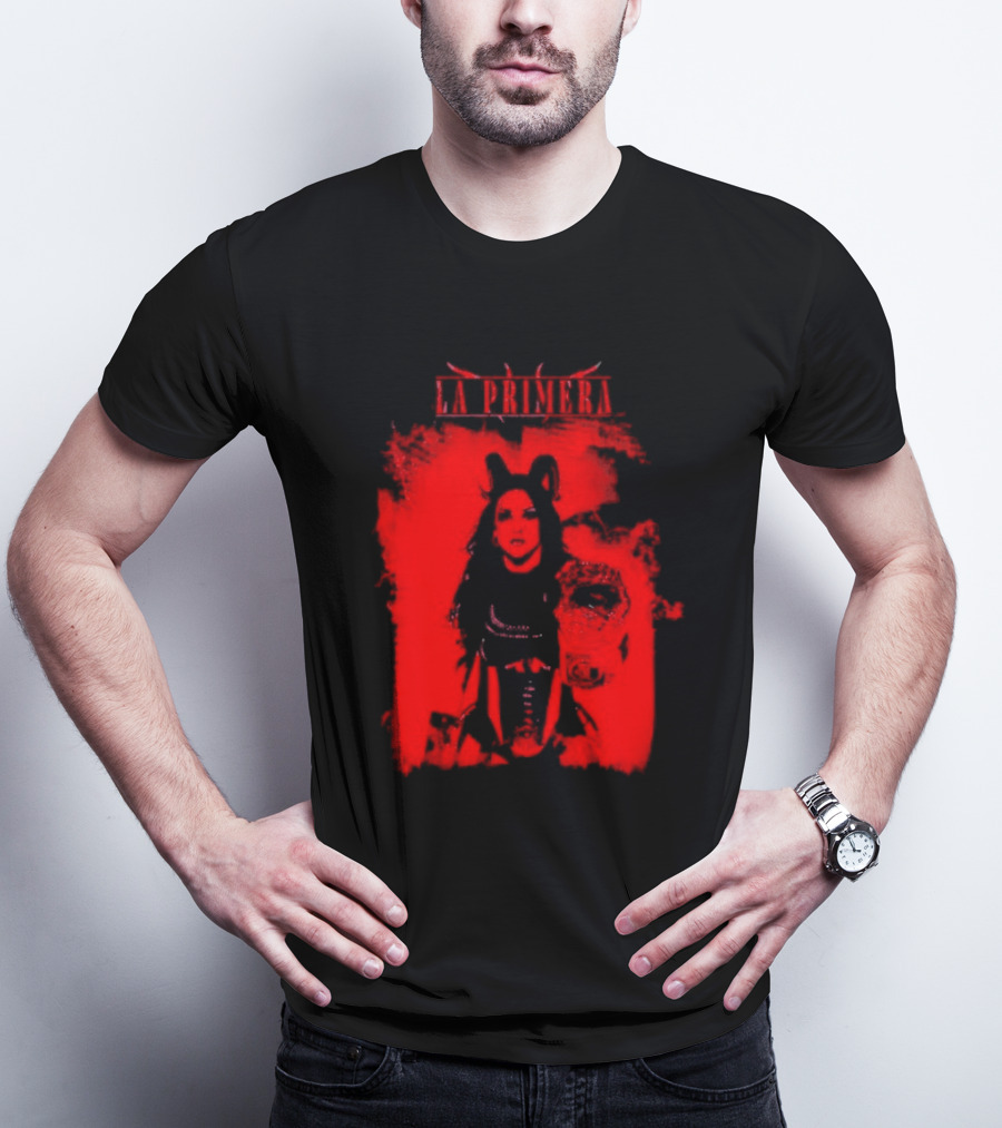 La Primera Stephanie Vaquer WWE Authentic Red Champion T-Shirt