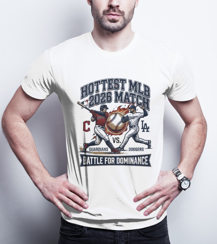 Hottest MLB 2026 Match Guardians Vs Dodgers Battle For Dominance T-Shirt