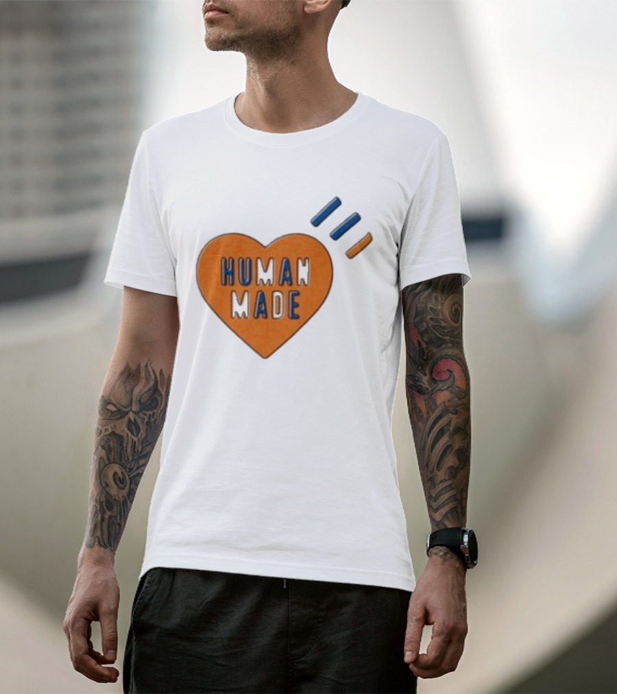 Human Made Heart Icon With Dry Alls T-Shirt