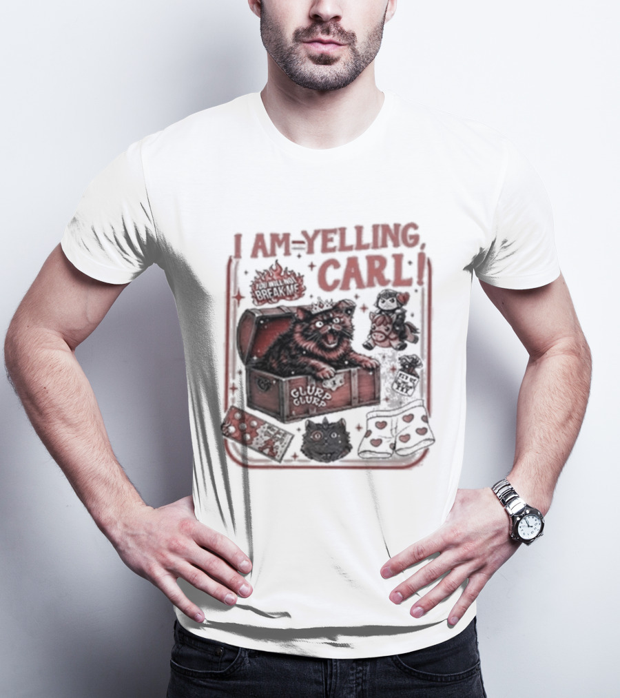 I Am Yelling Carl Box Of Surprises T-Shirt