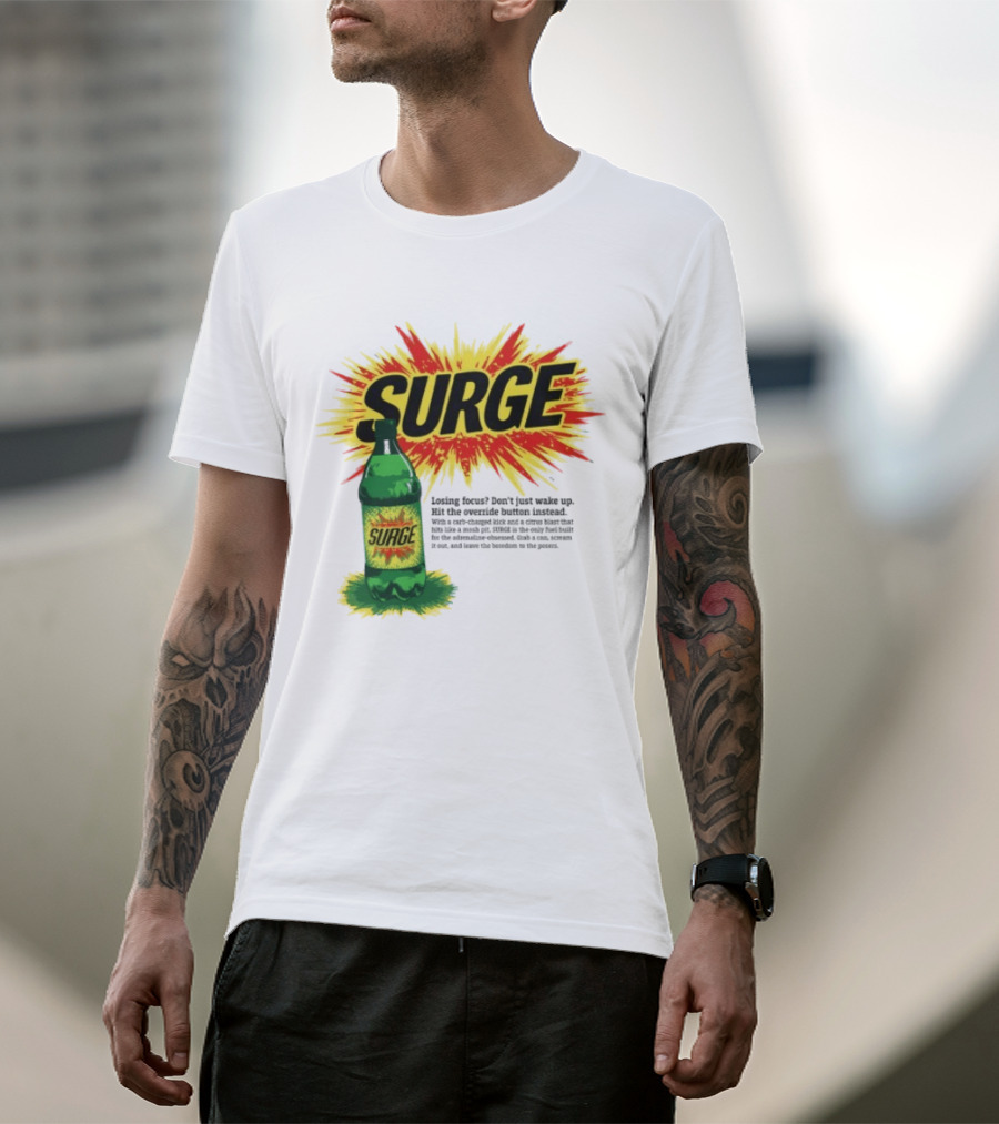 Surge Losing Focus Wake Up Hit The Override Button Instead T-Shirt