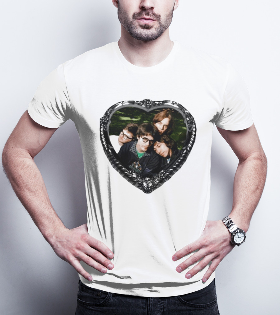 The Lazy Eyes Cheesy Love Songs Heartshape Group Photo Frame T-Shirt