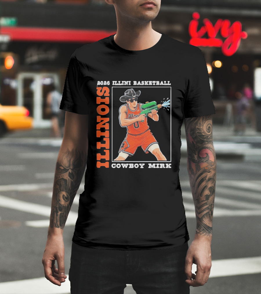2026 Illinois Basketball Cowboy Mirk Fighting Illini March Madness Final Four T-Shirt