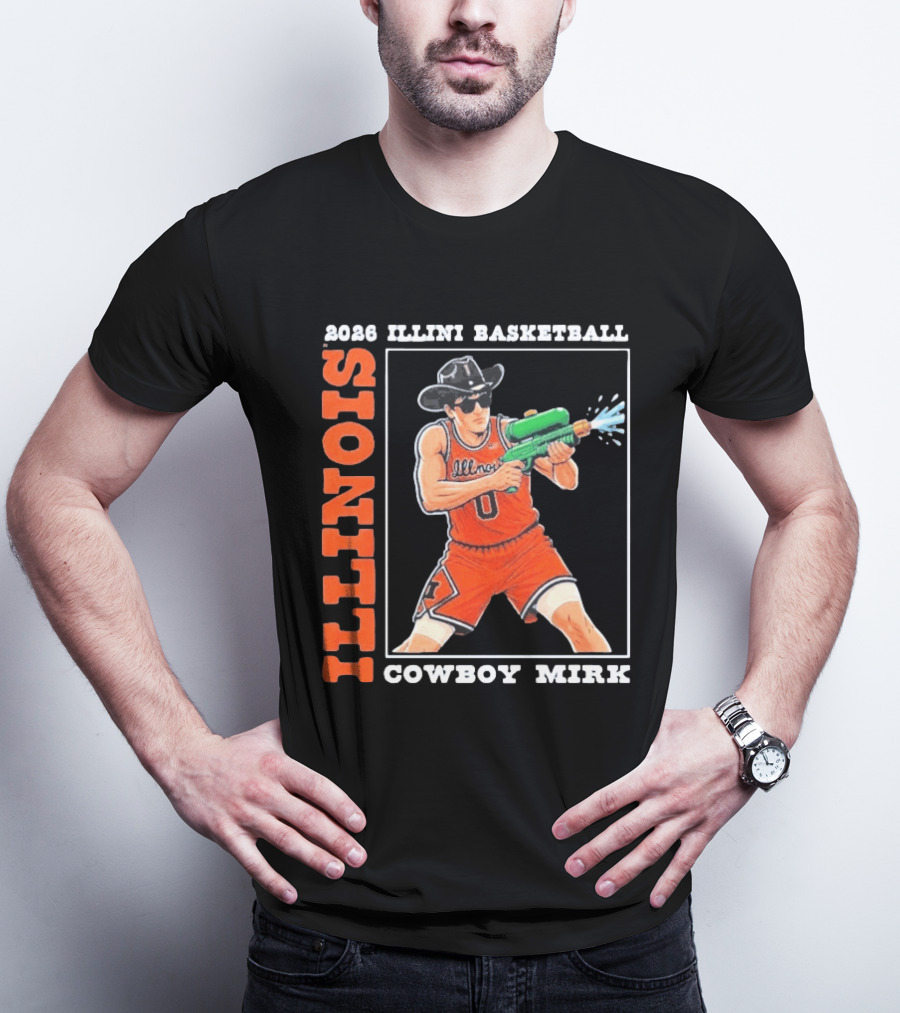 2026 Illinois Basketball Cowboy Mirk Fighting Illini March Madness Final Four T-Shirt
