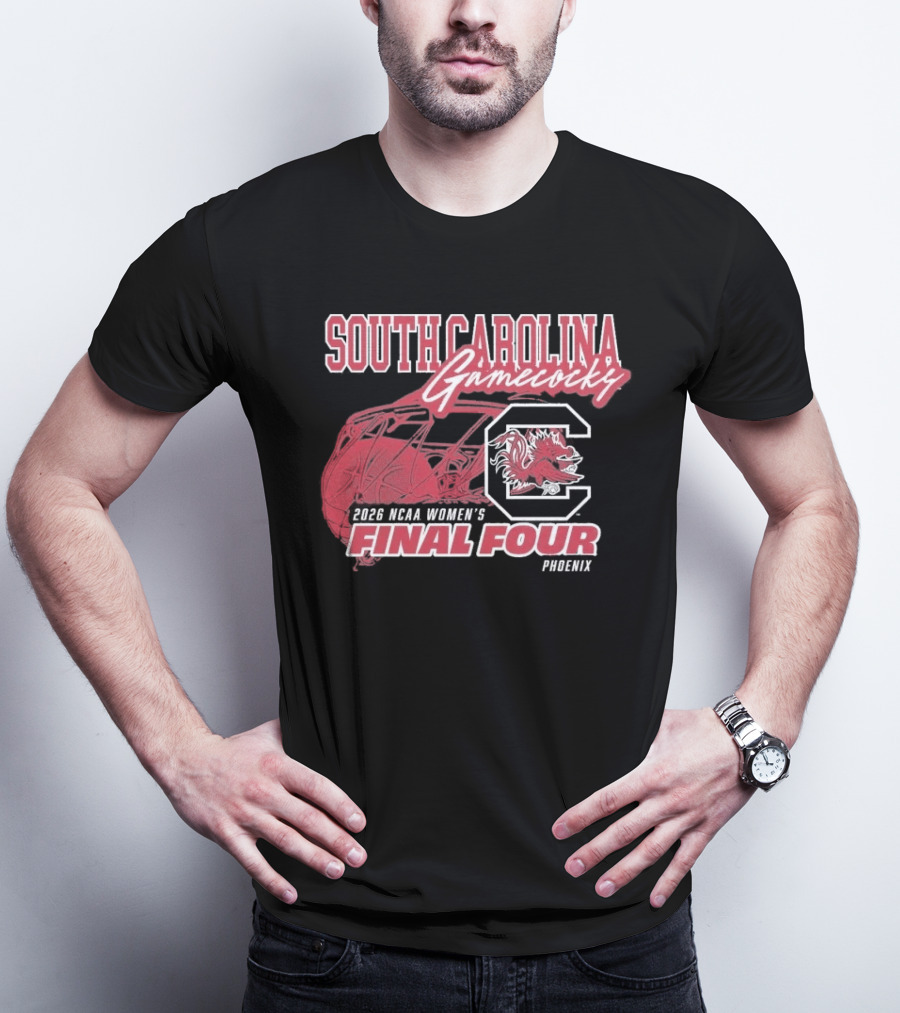 South Carolina Gamecocks 2026 NCAA Women's Basketball Final Four Phoenix T-Shirt