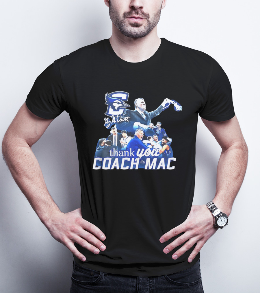 Thank You Coach Mac Creighton Bluejays Basketball T-Shirt