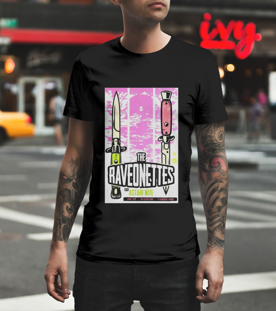 Raveonettes Astari Nite April 1 2026 Ft Lauderdale Culture Room T-Shirt