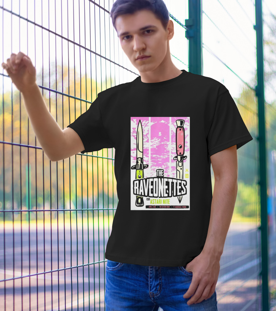Raveonettes Astari Nite April 1 2026 Ft Lauderdale Culture Room T-Shirt