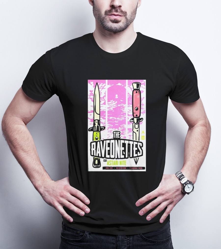 Raveonettes Astari Nite April 1 2026 Ft Lauderdale Culture Room T-Shirt